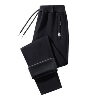 Generic Pantalon de jogging pour homme - Pantalon de surv&ecirc;tement &eacute;pais - Doublure en polaire chaude - Pantalon de loisirs - Pantalon de surv&ecirc;tement en peluche