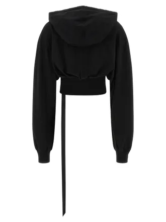 Rick Owens Womens Black Cotton Sweatshirt Clothing