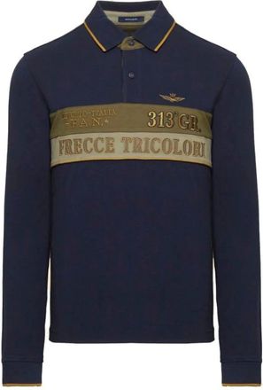 Aeronautica Homme, Tops, Bleu, Taille: XL Polo Chemises