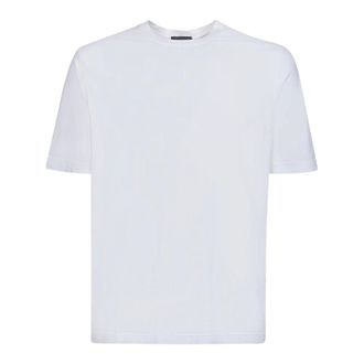 Dell'Oglio Homme, Tops, Blanc, Taille: 3XL T-shirt Blanc Classique