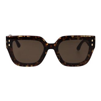 Isabel Marant Sonnenbrille mit quadratischem Rahmen - - Accessories - unisex - Braun - 65 MM