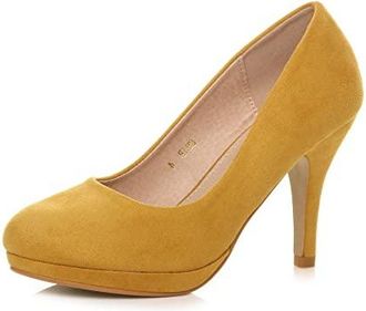 Ajvani Femmes Talons Hauts Moyen soirée élégant Escarpins Chaussures Pointure 8 41