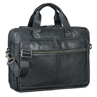 STILORD Ronan Serviette Cuir Homme Grande Sacoche Ordinateur 16 Pouces Travail Besace Business - Cartable Enseignant A4 Porte Document avec Bandouli&egrave;re Amovib