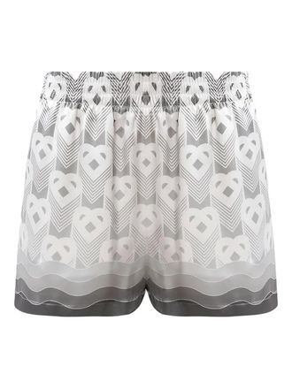Casablanca Shorts mit Herz-Monogramm - Grau