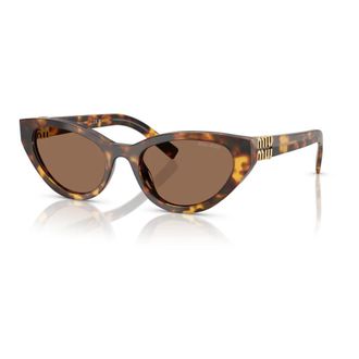 Miu Miu Schmetterling Sonnenbrille Braun Havanna Gl&auml;nzend - - Accessories - Damen - Braun - 54 MM