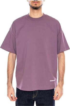 Carhartt Work in Progress Homme, Tops, Violet, Taille: XL S/S Link Script
