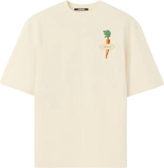 Jacquemus T-shirt Carotte - Homme - Tops - Beige - Taille: XL