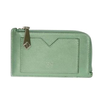 Fendi Porte-cartes Pre-owned - Femme - Pre-owned - Vert - Taille: ONE Size