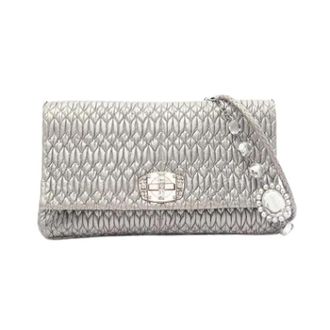 Miu Miu Pre-owned Matelasse Schultertasche - - Pre-owned - Damen - Grau - ONE SIZE