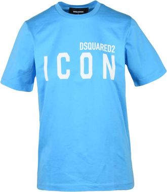 Dsquared2 Femme, Tops, Bleu, Taille: 40 FR T-Chemises
