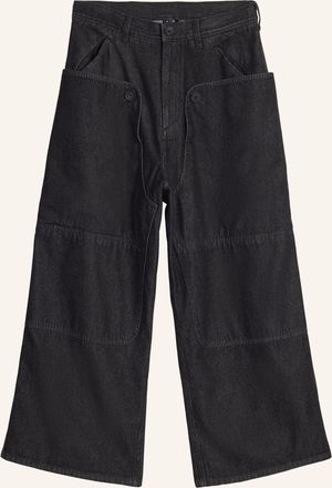 Yohji Yamamoto Y-3 Hose, Denim, Gerades Bein schwarz