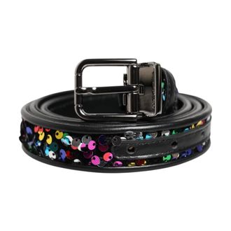 Dolce & Gabbana Paillettenverzielter Metallg&uuml;rtel - - Accessories - Herren - Mehrfarbig - ONE SIZE