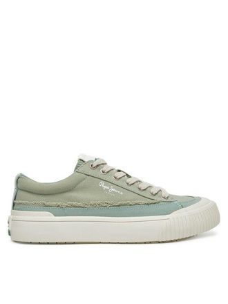 Pepe Jeans London Sneakers aus Stoff Ben Fresh W PLS31589 Gr&uuml;n