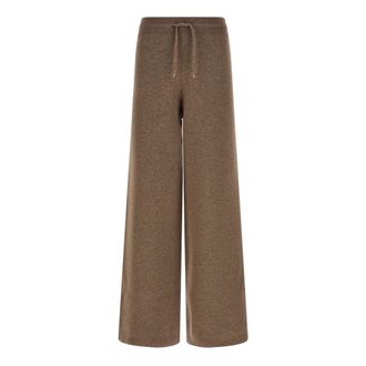 Agnona Kaschmir-Woll-Seiden-Jogger - - Trousers - Damen - Braun - M