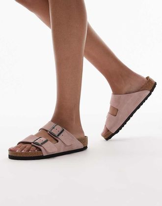 Birkenstock Arizona - Sandales en daim - Argile rose