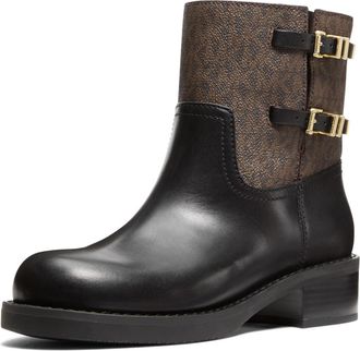 Michael Kors DARRINGTON FLAT BOOTIE BROWN BLK Damen, EU 36.5