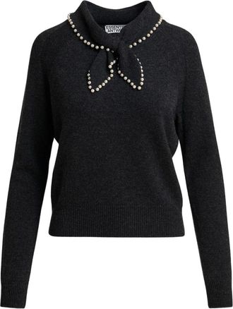 Essentiel Kasa Pullover mit Perlen - - Knitwear - Damen - Schwarzk - S