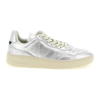 Veja V-90 Leather Sneakers - - Shoes - Damen - Grau - 39 EU