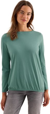 Cecil Shirt in Unifarbe Jewel Green XL