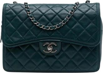 Chanel Pre-owned Vintage Quilted Crossbody - Femme - Pre-owned - Vert - Taille: ONE Size