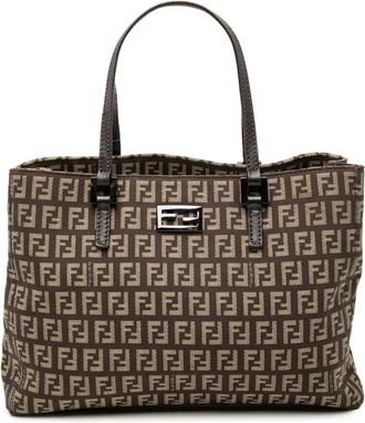 Fendi 2000-2010 Small Zucchino Canvas tote bag - Braun
