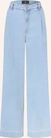 7 For All Mankind Wide Leg Jeans Hana blau