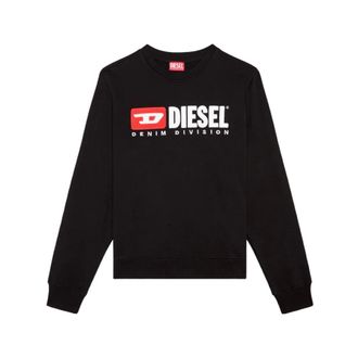 Diesel Denim Division Logo Sweater - Homme - Sweatshirts et sweats &agrave; capuche - Noir - Taille: M