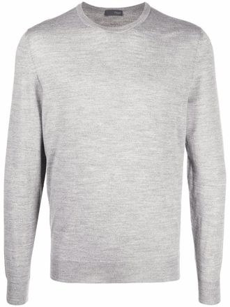 Drumohr pull &agrave; encolure ronde - Gris