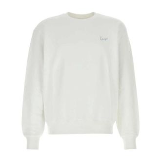 Kenzo Homme, Sweatshirts et sweats &agrave; capuche, Blanc, Taille: M SweaT-shirt Brod&eacute; Signature