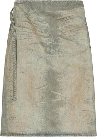 Diesel Femme, Jupes, Gris, Taille: W26 De-Morika-Fsi Flared Midi Skirt
