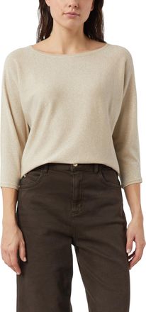 Comma Glitzergarn-Feinstrickpullover mit 3/4-Arm