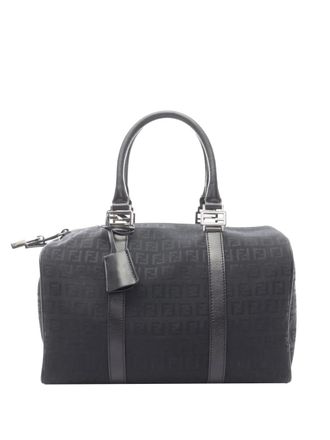 Fendi 2010-2025 Zucchino Canvas boston bag - Bleu