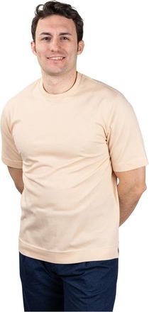 Circolo 1901 Homme, Tops, Beige, Taille: XL Cn5206 T-shirt &agrave; col rond