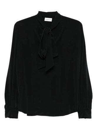 P.A.R.O.S.H. blouse à col lavallière - Noir