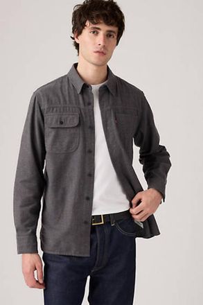 Levi's Chemise Worker Manche Longue Auburn - Homme - Noir / Dakota Herringbone - XL