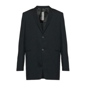 Rick Owens Homme, Vestes, Noir, Taille: XL Wool Blazer