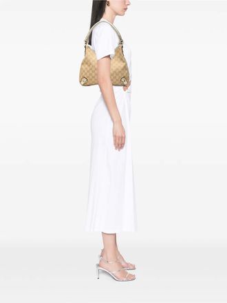Gucci sac porté épaule Abbey D en toile GG (2000-2015) - Marron