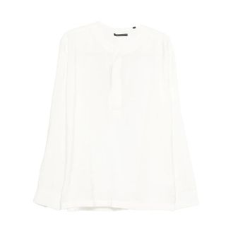 Daniele Alessandrini Homme, Tops, Blanc, Taille: XL Long Sleeve Hauts