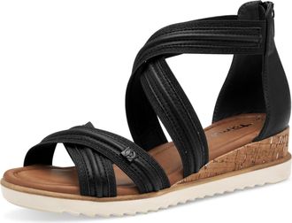 Tamaris Sandalette Damen Vegan Bequem schwarz,EU 40