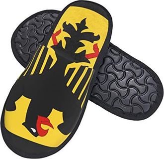 Generic Chaussons Maison Drapeau Allemand Anti Odeur Chaussons Épais Slippers Pour De Camping La Maison Hiver L