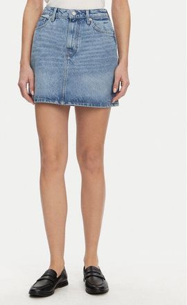 Tommy Hilfiger Jeansrock WW0WW44392 Blau Regular Fit