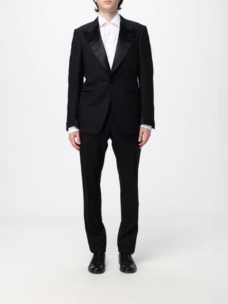 Tom Ford Smoking slim fit en pure laine avec fermeture d&eacute;centr&eacute;e et revers en pointe
