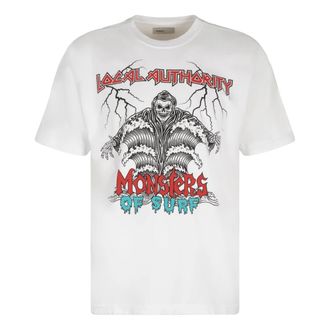 Local Authority Bedrucktes Baumwoll-T-Shirt - - Tops - Herren - Wei&szlig; - L