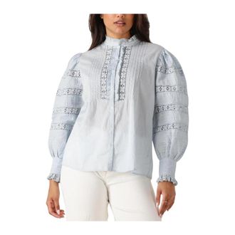 Antik Batik Elegante Lena Bluse f&uuml;r Damen - - Blouses & Shirts - Damen - Blau - XS