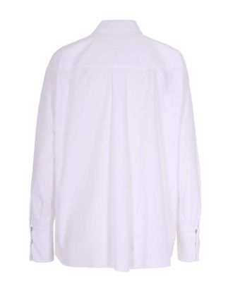Elisabetta Franchi Womens Shirt With Tie White Cotton