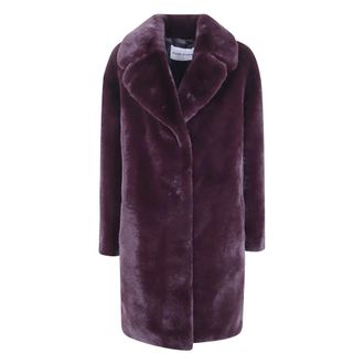 Stand Studio Stand Studio - Manteau Cocoon Camille - Femme - Vestes - Violet - Taille: 38 FR