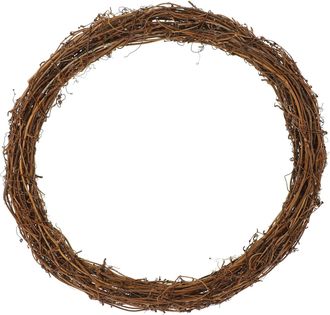 Heallily 30 cm gro&szlig;er Weihnachtskranz aus Rattan, rustikale Girlande, Ring, DIY, Basteln, H&auml;ngende Dekoration f&uuml;r T&uuml;r, Wand, Fenster, Hochzeitsdekoration