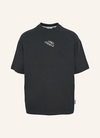 Carlo Colucci Carlo Colucci Backprint T-Shirt - Liquid Stitches Finetto schwarz