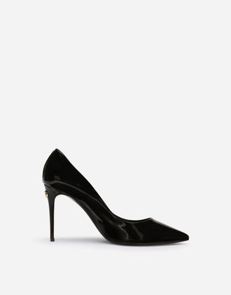 Dolce & Gabbana Pumps Cardinale Aus Lackleder - Frau Pumps Und Slingbacks Schwarz Leder 39.5