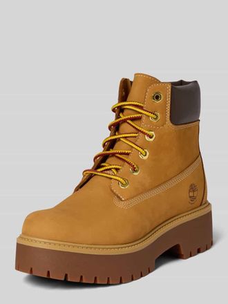 Timberland Schn&uuml;rboots aus Leder-Mix